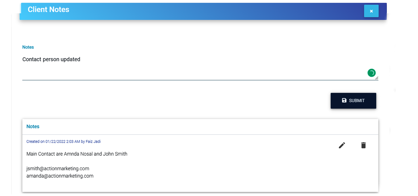 CRM for Event Management - client management system